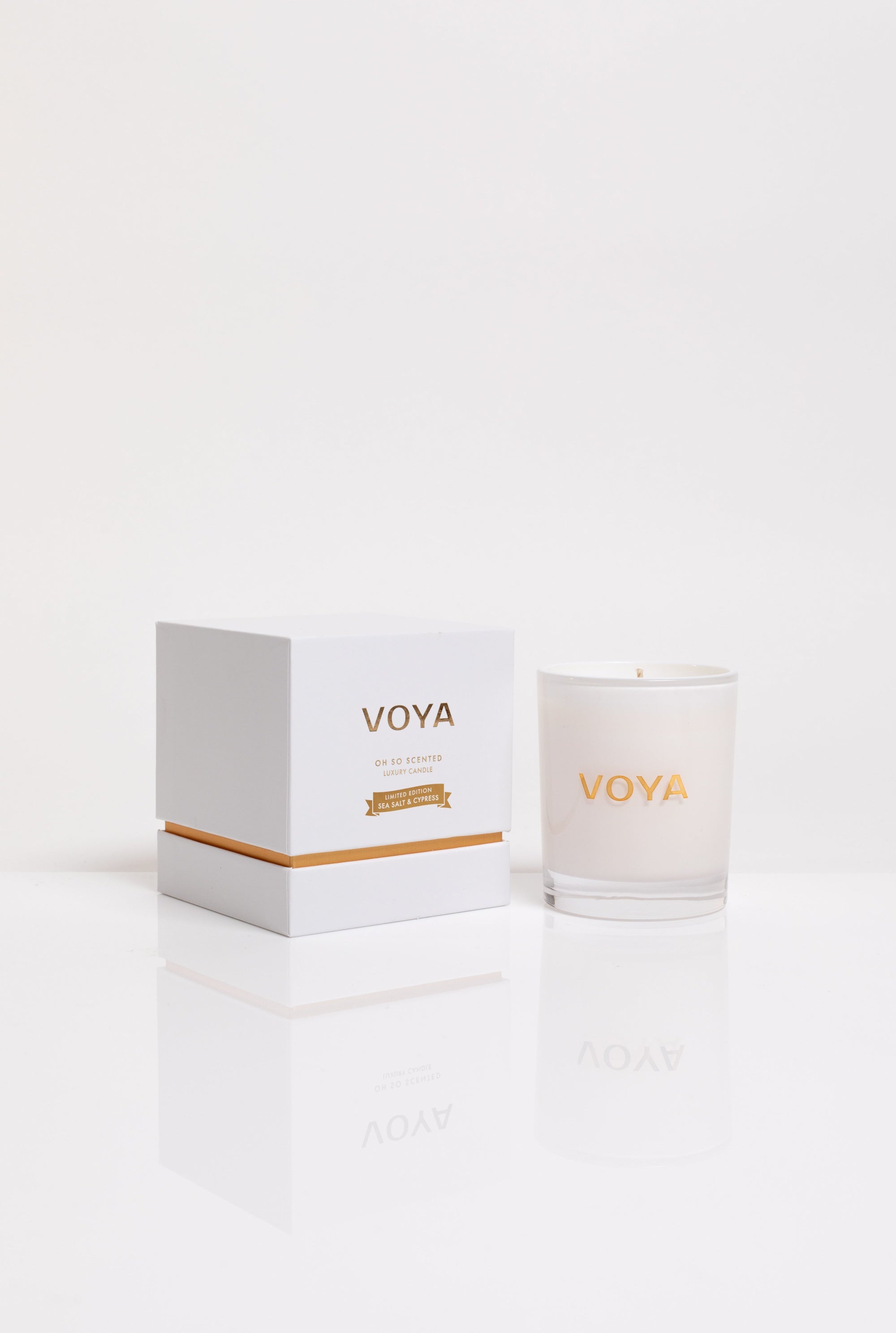Luxury Candle | Sea Salt & Cypress Scent – VOYA Organic Beauty